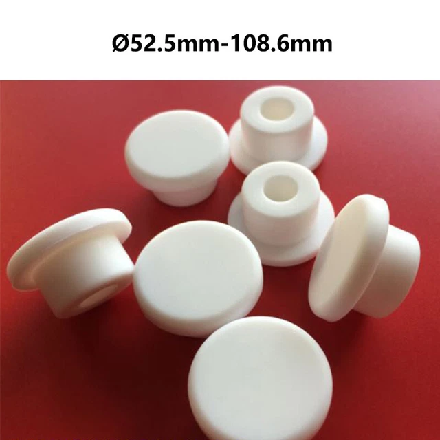 HOLE PLUGS BLANKING End Caps PVC Pipe Plug Silicone Rubber White Ø52 ...