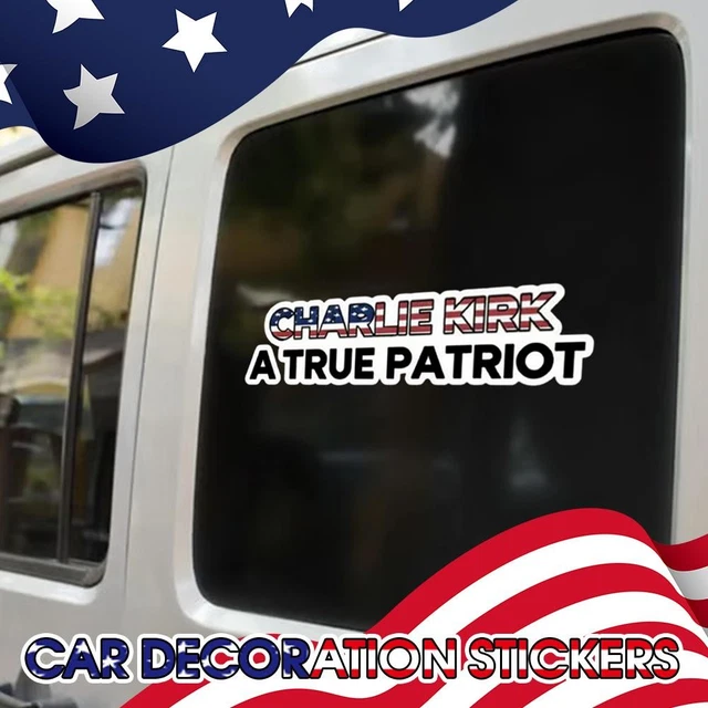 JUSTICE FOR CHARLIE Kirk Turning Point USA Freedom Auto Car Decoration ...