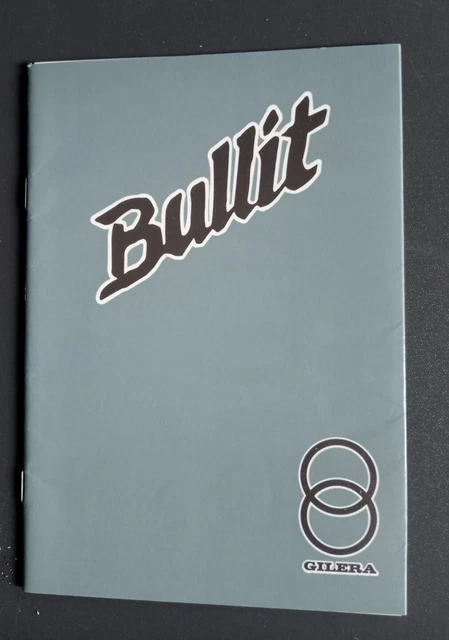 ORIGINALE BROCHURE PLASTIFICATA Gilera Bullit Caratteristiche Dati ...
