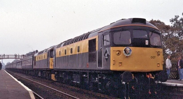 35MM SLIDE BR British Railways Diesel Loco Class 26 26007+26043 Appleby ...