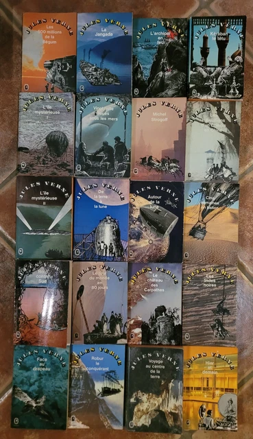 JULES VERNE LOT livres de Poche (20 livres, 1966 ... ) EUR 79,00 ...