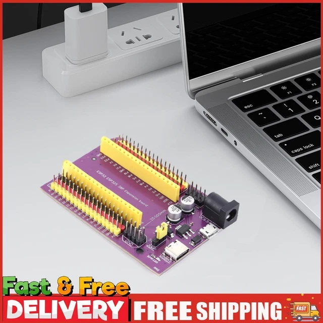 ESP32 DEVELOPMENT BOARD NodeMCU-32S Lua TYPE-C/MICRO GPIO Expansion Board £5.03 - PicClick UK