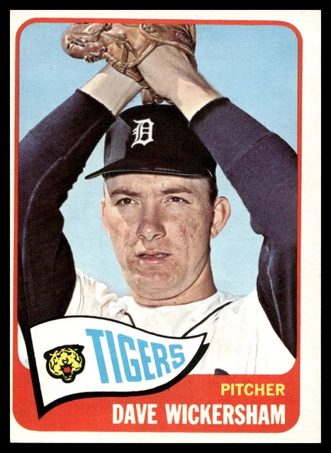 1965 TOPPS #375 Dave Wickersham Detroit Tigers EX-EXMINT EUR 3,32 ...