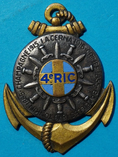 INSIGNE DU 4° Régiment d’Infanterie Coloniale - Centenaire du 4° RIC EUR 20,00 - PicClick FR