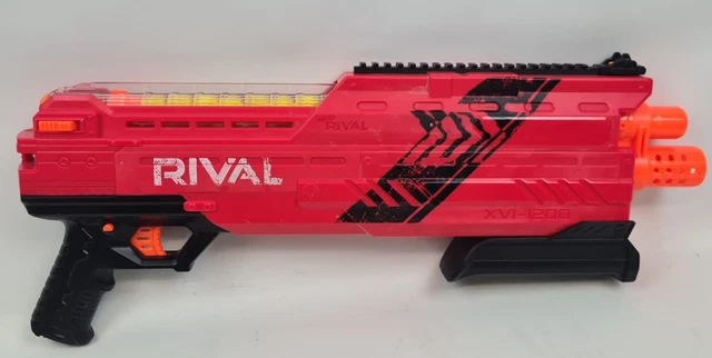 NERF RIVAL ATLAS XVI-1200 Team Red Pump Action Blaster With x10 HIR ...