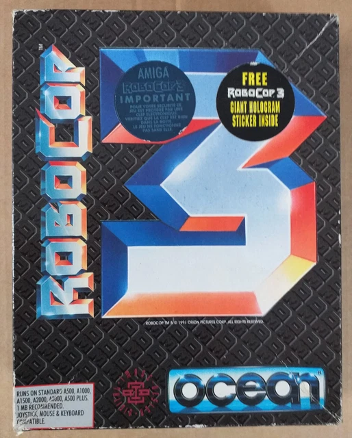JEU COMMODORE AMIGA ROBOCOP 3 de chez OCEAN EUR 15,00 - PicClick FR
