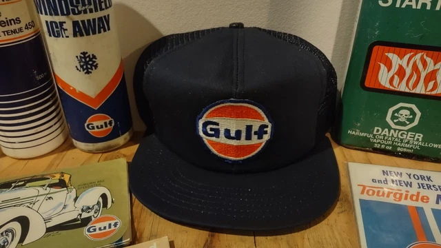 VINTAGE GULF OIL Collectible Lot Cans, Bottles, Hat, Maps, Pen, Nice ...