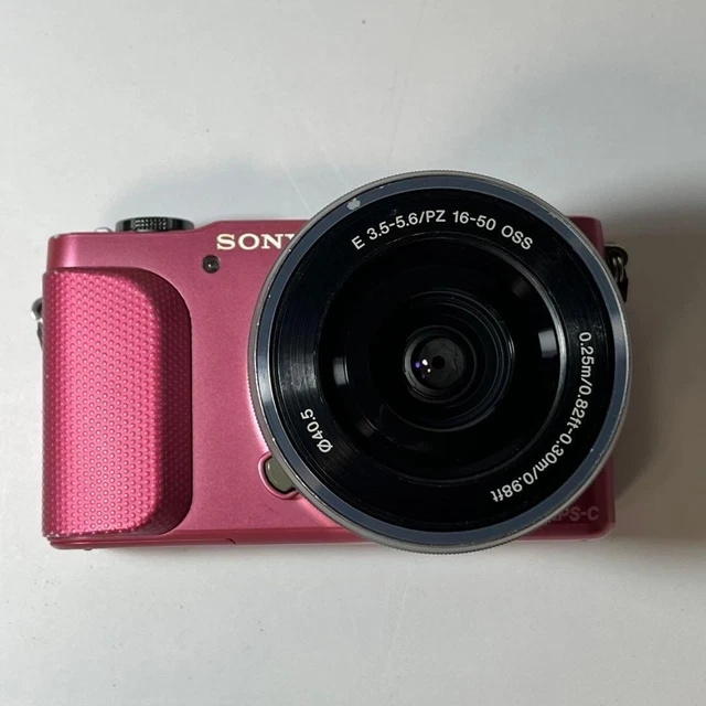 SONY ALPHA NEX-3N Mirrorless Camera Lens set Pink Used From JAPAN $606. ...
