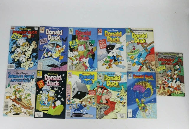 WALT DISNEY DONALD Duck Adventures Bundle Lot Comic Books 3 6 7 12 14 ...