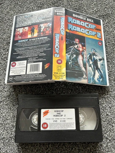 ROBOCOP 1 & 2 [1987] Vision VHS Video, Retro. £9.99 - PicClick UK
