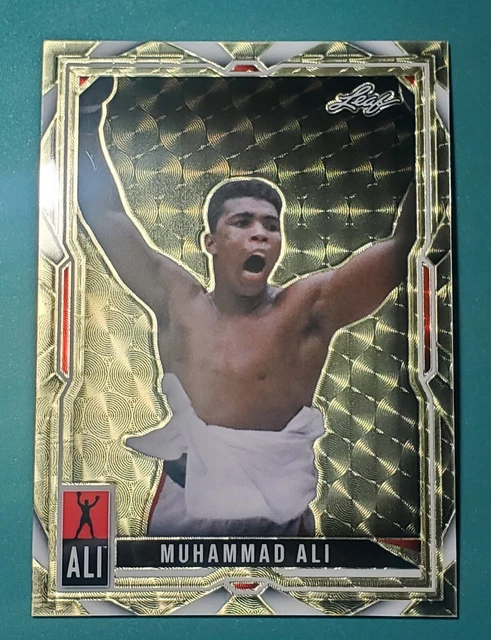 MUHAMMAD ALI 1/1 Or Feuille Super Prismatique Muhammad Ali Legacy ...