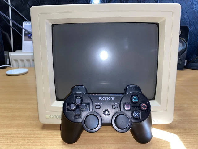 AXION MINI CRT Monitor 9" Colour VGA Working Vintage PC computer space ...