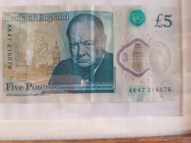FIVE POUND NOTE With AK 47 Serial Number £150.00 - PicClick UK