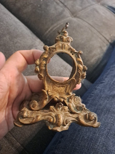 PORTE MONTRE GOUSSET Ancien Bronze 19ème Napoléon III Forme Cartel EUR ...