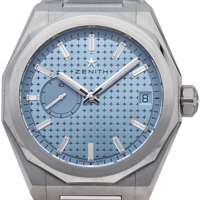 ZENITH DEFY SKYLINE 41 Bucket Diamond Index Ice Blue Japan Limited 100 ...