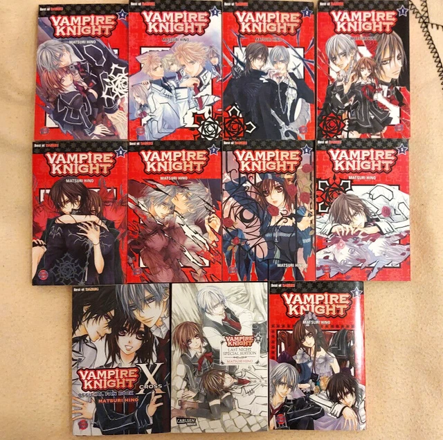VAMPIRE KNIGHT MANGA Set 1-9 matsuri hino + Last night SP EDT+Fan book ...