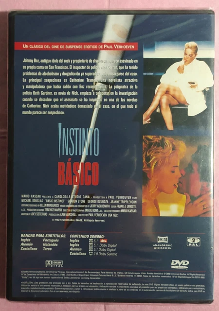 DVD INSTINTO BASICO (Basic instinct) Sharon Stone / Michael Douglas - NEW !!! EUR 8,89 - PicClick DE