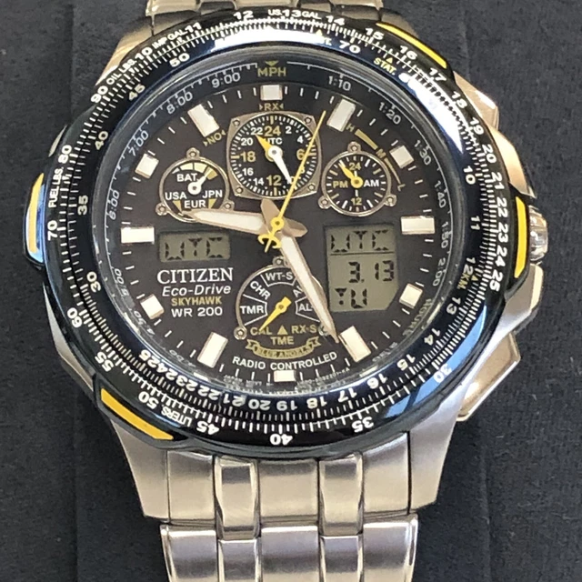 CITIZEN ECO-DRIVE SKYHAWK WR200 Blue Angels A-T JY0040-59L ...