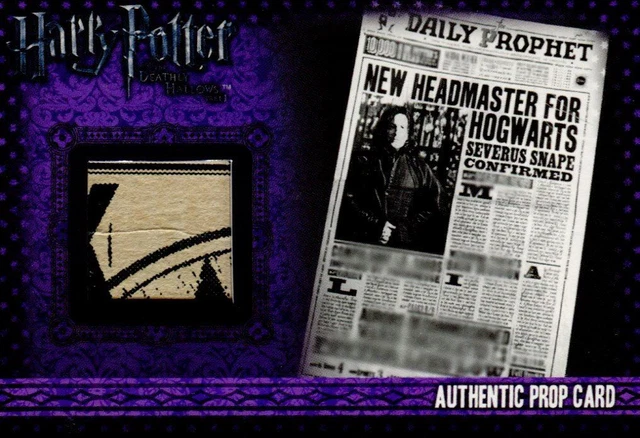 HARRY POTTER DEATHLY Hallows 1 The Daily Prophet Prop Card HP P9 #232/ ...