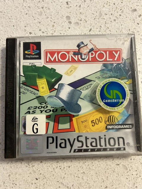 RARE PS1 PLAYSTATION 1 Monopoly Game Complete With Manual $15.00 ...