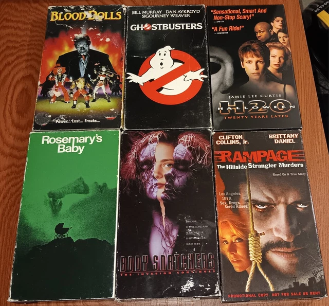 HORROR VHS LOT Body Snatchers Blood Dolls Rosemary's Baby Halloween H20 ...