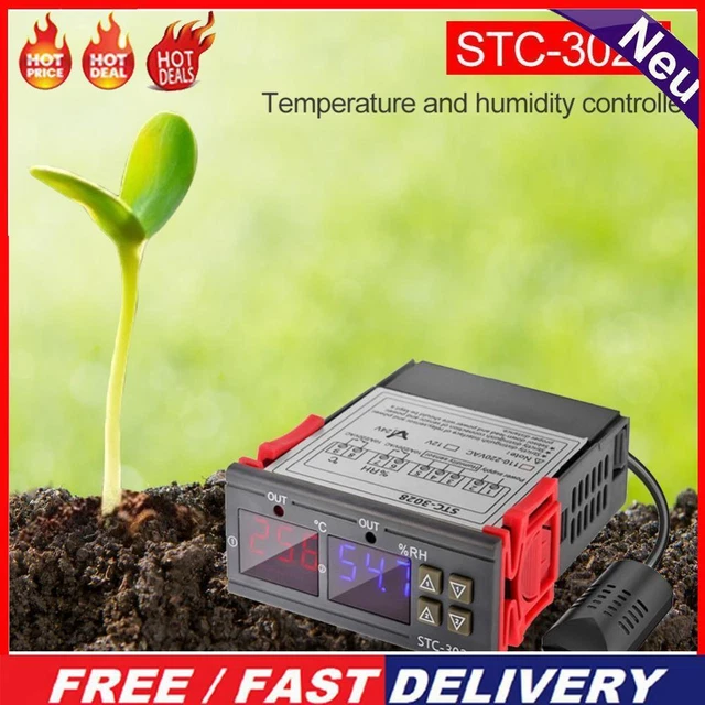 STC-3028 SMART DIGITAL Temperature Humidity Controller Thermometer Hygrometer $24.85 - PicClick AU