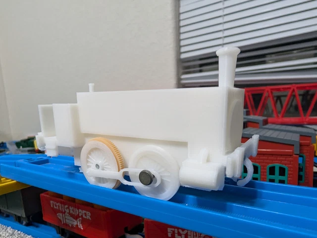 THOMAS & FRIENDS TrackMaster Custom "Box Tank" Model Tomy Free Wheel ...