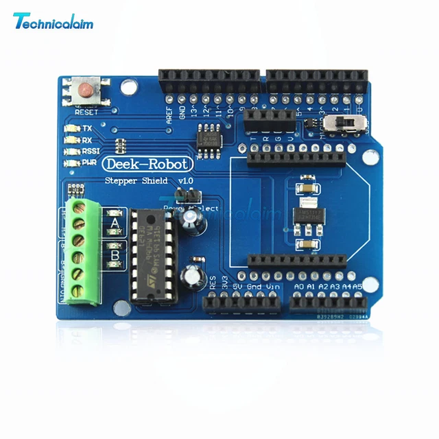 WIRELESS XBEE STEPPER Proto Motor Controller Shield L293D for Arduino ...