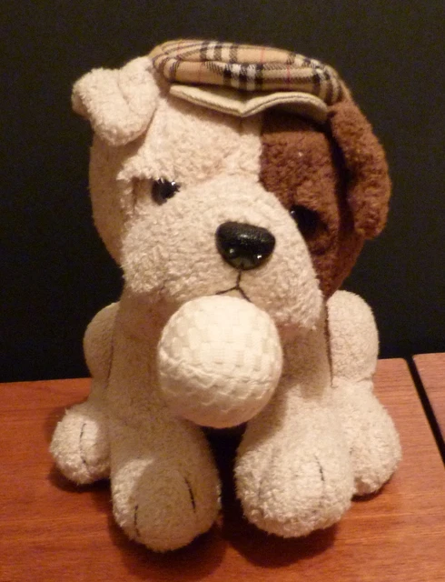 RARE RUSS PLUSH dog BUNKER 6 inch tall sitting £9.72 - PicClick UK