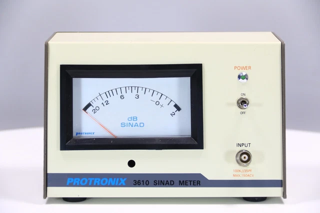 PROTRONIX INSTRUMENTS 3610 Sinad Meter 201712/ 220V EUR 42,58 - PicClick FR