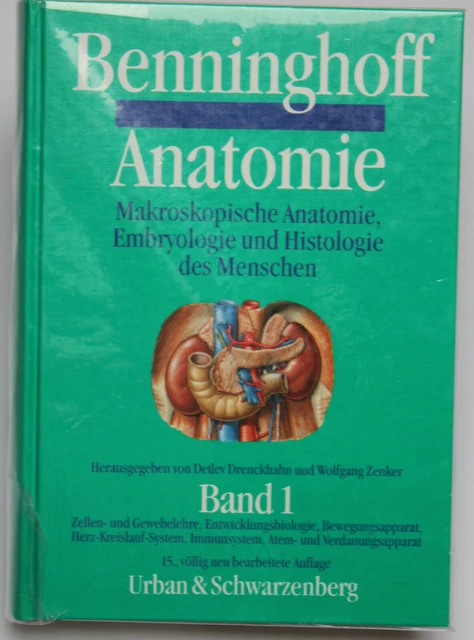 BENNINGHOFF ANATOMIE MAKROSKOPISCHE Anatomie, Embryologie und ...