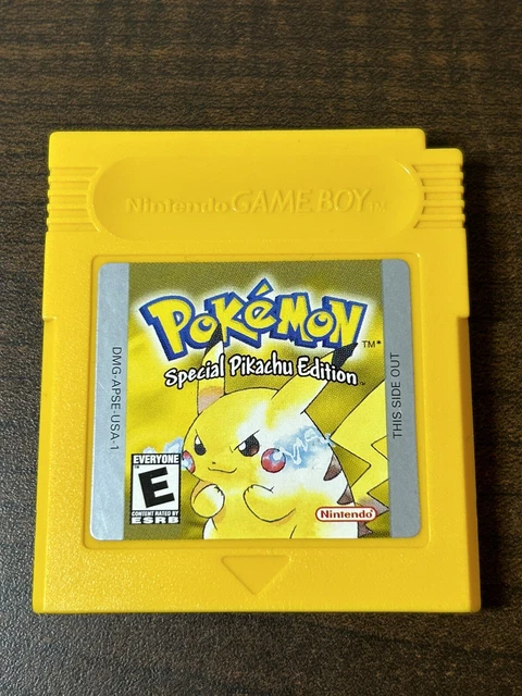 POKÉMON YELLOW VERSION Special Pikachu Edition GB - Nintendo Game Boy ...