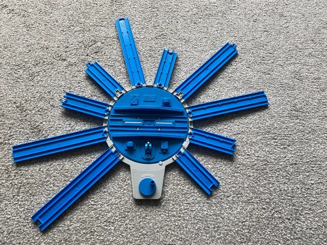 THOMAS TOMY TRACKMASTER Blue Track Turntable with Track - DIAMOND TRACK ...