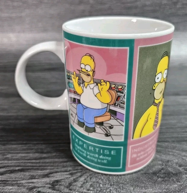 RARE VINTAGE THE Simpsons Homer Talking Mug 100% Official Ceramic 2007 ...