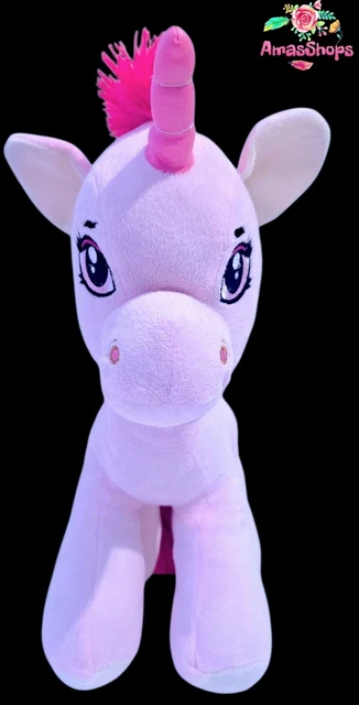 UNICORN LIGHT PINK L:13in/33.02cm H:17in/43.18cm Soft Toys £6.48 ...