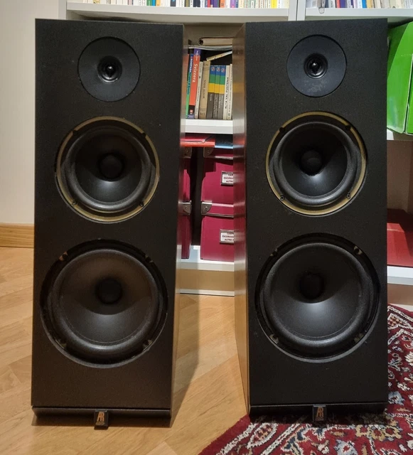 PAIR SPEAKERS STEREO Ar Acoustic Research Spirit 142 Dimension 23x28x65 ...