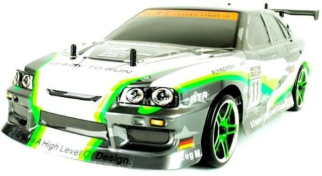 GREEN NISSAN SKYLINE Electric RC DRIFT CAR - 2.4GHZ £128.50 - PicClick UK