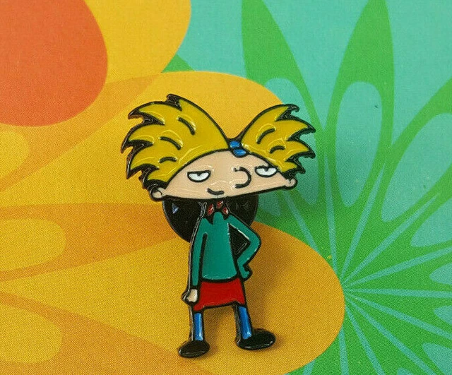 HEY ARNOLD PIN Badge Brooch Meme 90s Nickelodeon Cartoon With Gift Bag ...