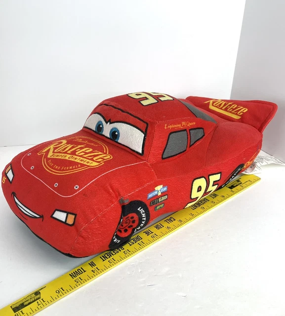 DISNEY PIXAR CARS 3 Plush Stuffed Lightning Mcqueen Red Pillow Buddy ...