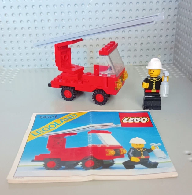 LEGO LEGOLAND 6621/1984 Vintage Feuerwehrauto mit Leiter kpl. mit OBA ...