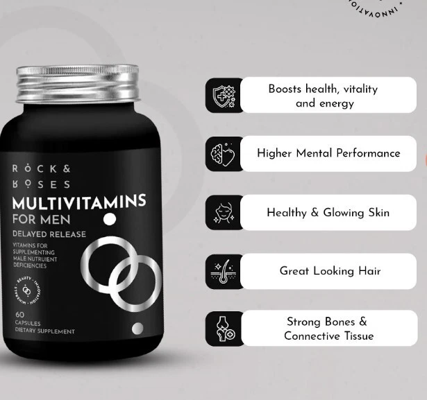MULTIVITAMIN FOR MEN Delayed Release 60 capsules Dietary supplement £26 ...