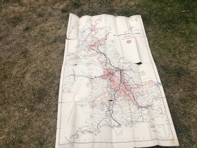 VINTAGE 1920S MAP OF THE LMS And Its Connections £2.99 - PicClick UK