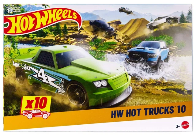 HOT WHEELS TOY Trucks 10-Pack (Assorted Styles, Various (1:64 scale ...