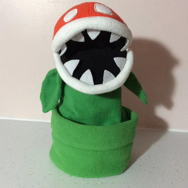 SUPER MARIO PIRANHA PLANT Plush Deluxe Hand Puppet Hashtag Nintendo ...