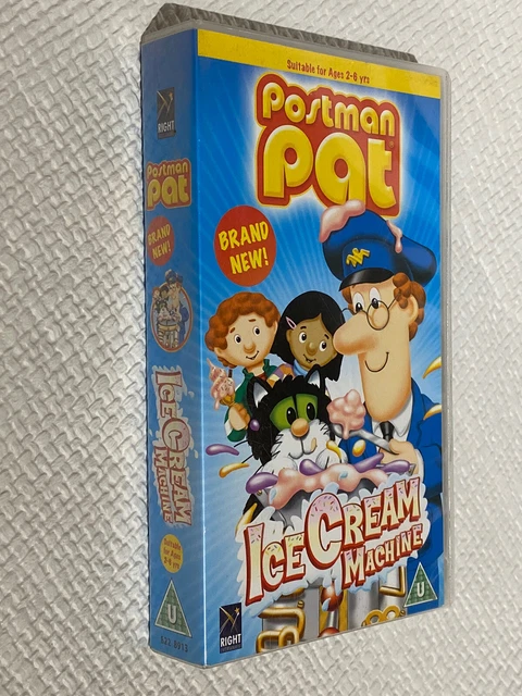 RARE VINTAGE BBC Postman Pat Ice Cream Machine UK PAL VHS Video Tape ...