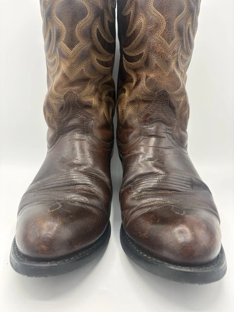 LAREDO 68384 MEN’S Cowboy Boots 10.5 EW Brown Leather Western Pull On £ ...