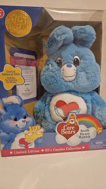 SWIFT HEART RABBIT Care Bears Mini Figure 1984 2" Tall Care Bear Cousin ...