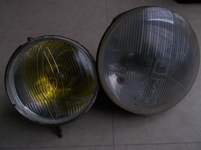 LOT DE 2 Phares Sev Marchal 61242003 H4 Iode Et Hr E2 106 Tres Bon Etat ...