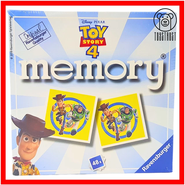 RAVENSBURGER DISNEY TOY Story 4 Mini Memory Game Matching Picture Snap ...