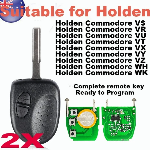 2X REMOTE CAR Key Suitable for Holden Commodore VS VR VU VT VX VY VZ WH ...